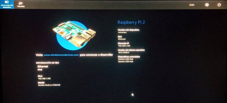RaspBerry Pi 2: Windows 10 IoT Core - el blog de giltesa