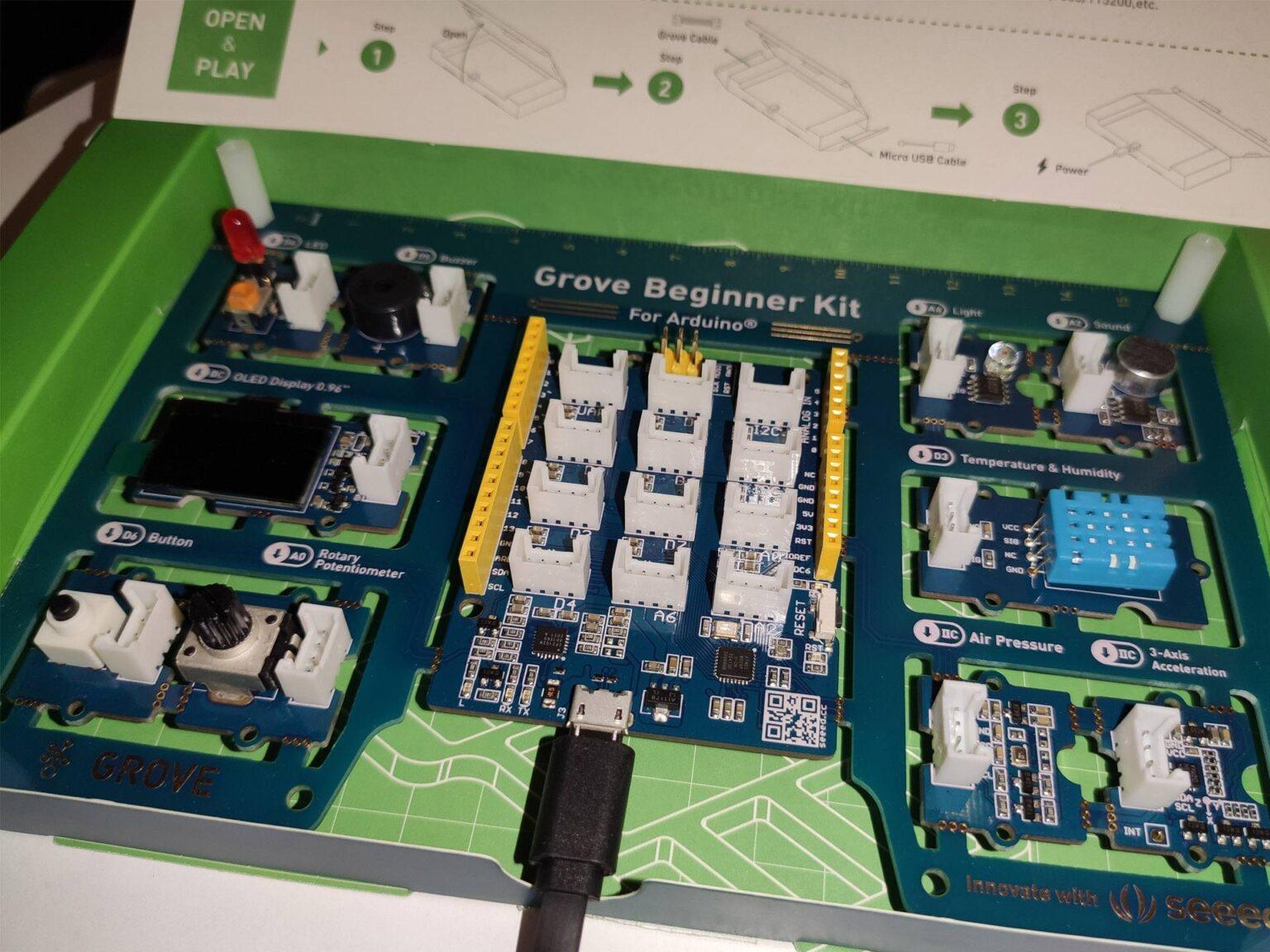 Seeeduino Grove Beginner Kit for Arduino - el blog de giltesa